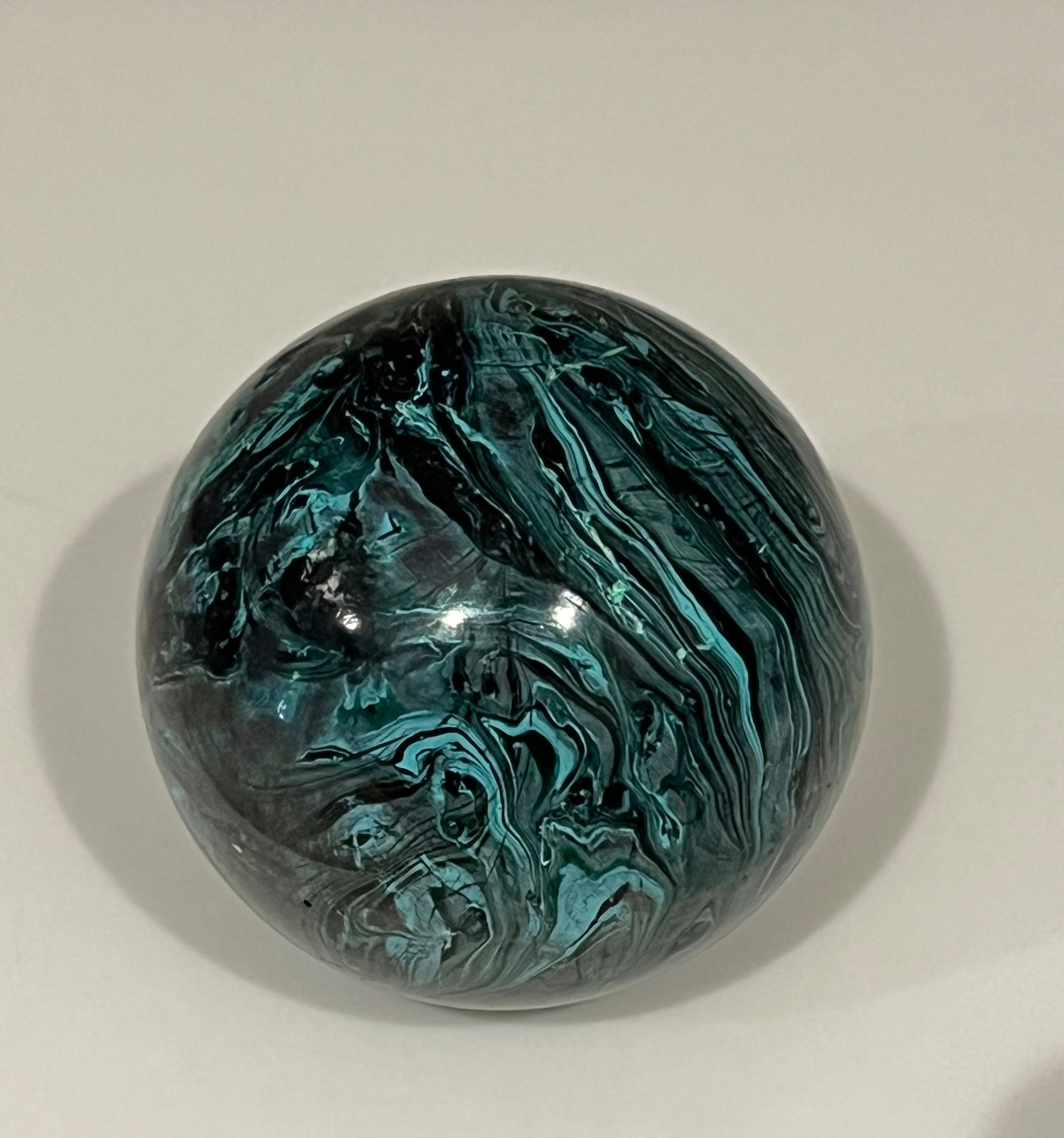 Paperweights by Globemaker Julia Forte TURQUOISE 1 – The French Tangerine